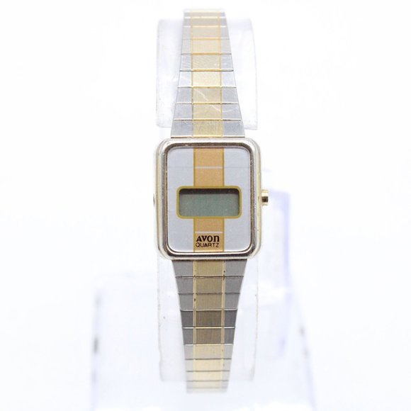 Avon | Accessories | Vintage Avon Digital Watch Womens Multitoned ...